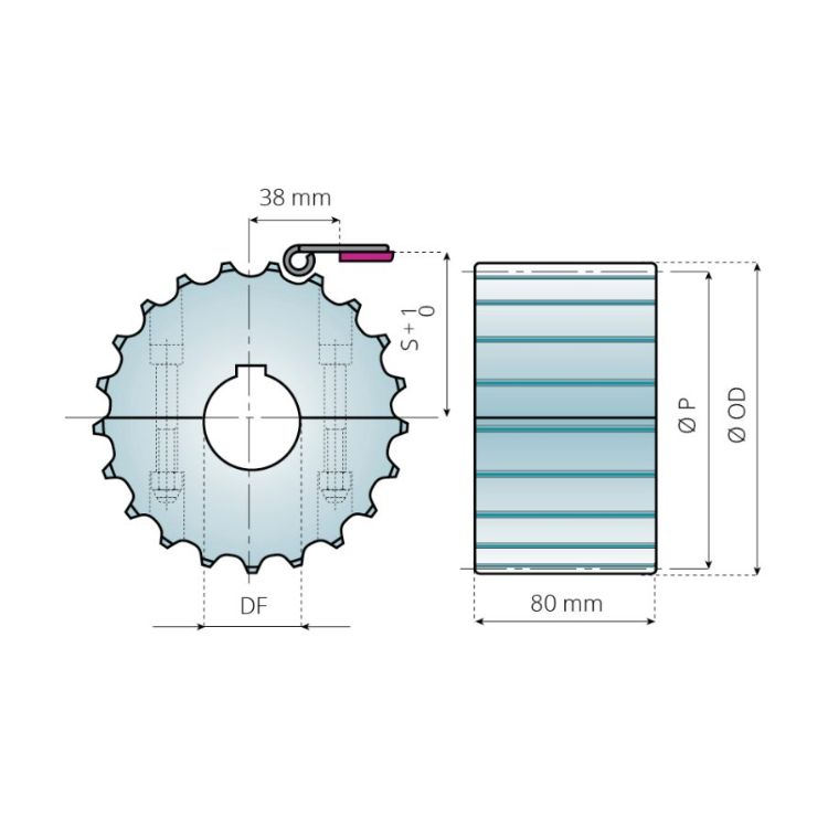 C00003 800-802-805-821 Series Split Machined – Drive & Idler Sprockets ...