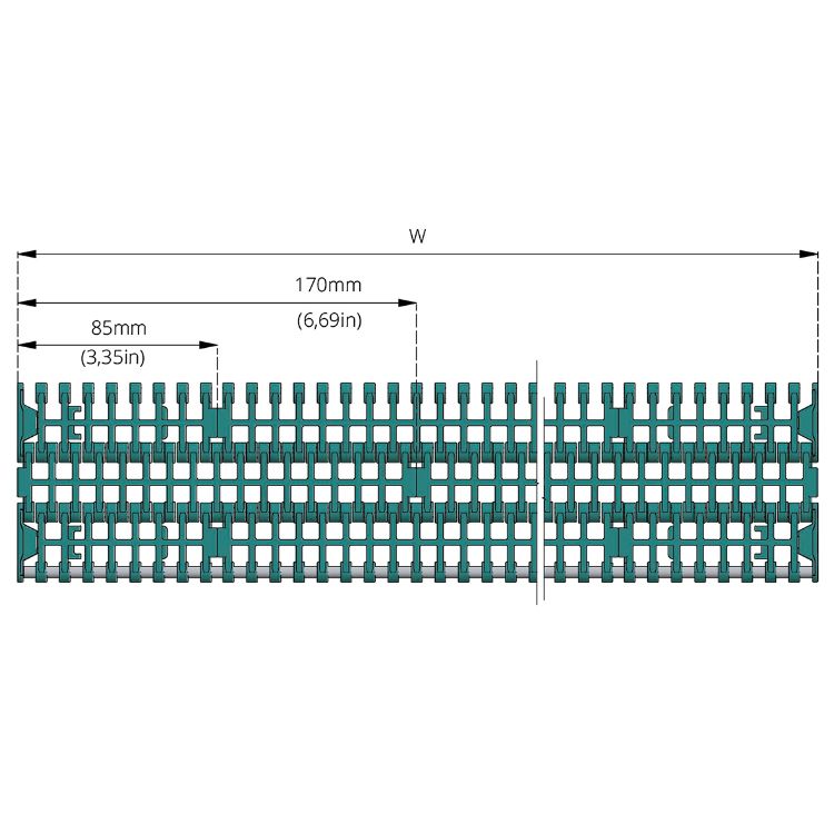E00007-B-E1 : 1000 Series Flush Grid Straight Running with Posi-Track ...