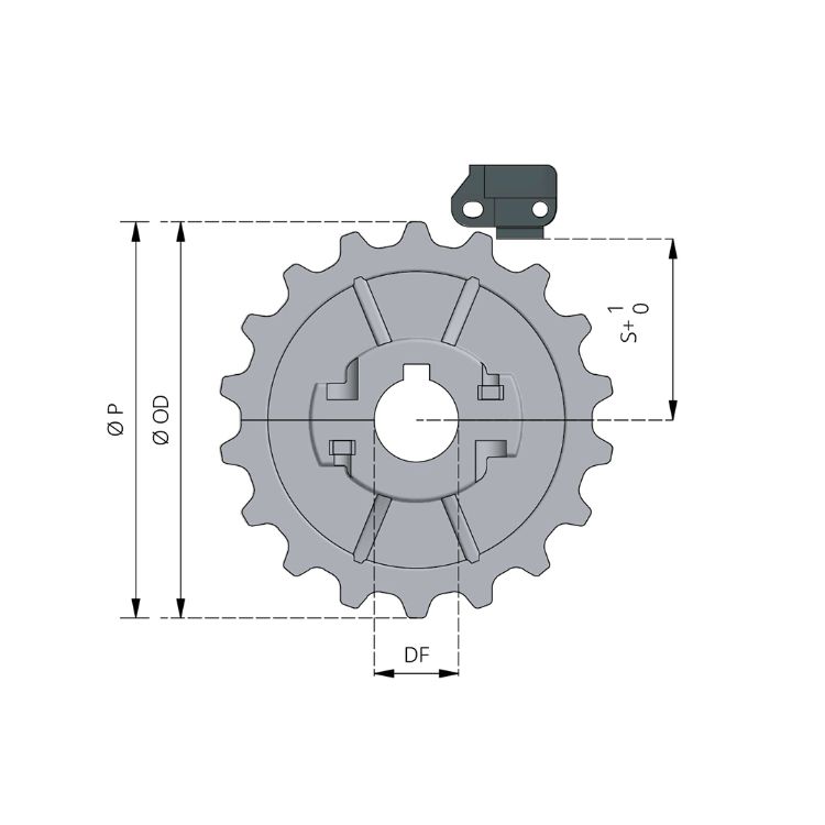 F00008 : 2540 FTM/TAB HPP Series Split Molded – Drive & Idler Sprockets ...