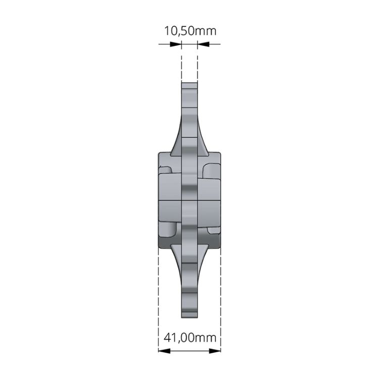 F00008 2540-FTM/TAB-HPP Series Split Molded – Drive & Idler Sprockets ...
